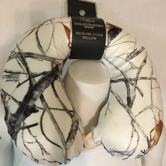 True Timber | Bedding | True Timber Camo Memory Foam Travel Neck Pillow ...